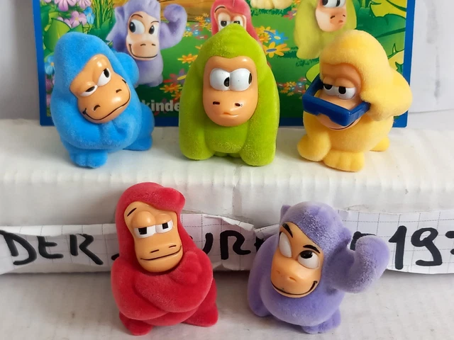 KINDER FERRERO SORPRESINE Serie Completa 2S-32 Gorilla Colori +1 ...