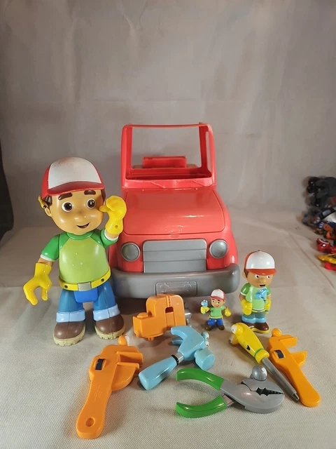 DISNEY HANDY MANNY Transforming Talking Tool Truck Toys RARE Working. £ ...