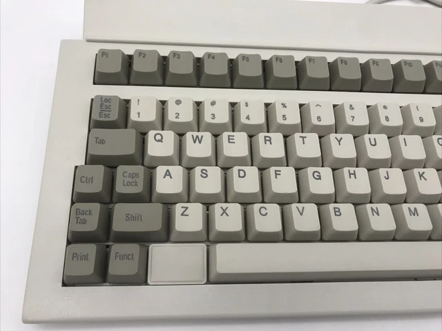 ASCII KEYBOARD VINTAGE Wired PS/2 ASCII Terminal Keyboard Computer ...