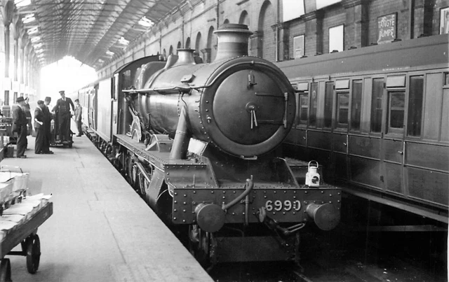 PHOTOGRAPH GWR 6990 Witherslack Hall Steam Locomotive Swindon Works 6x4 ...