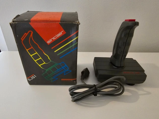 SINCLAIR SJS 1 Grey Joystick Boxed ZX Spectrum 128k +2 +3 NEW FREEPOST ...