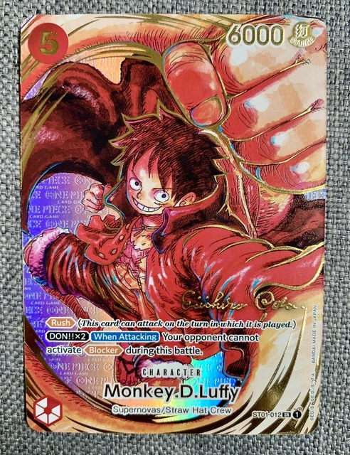 ONE PIECE CARD Op05 Monkey D Luffy St01-012 Parallel Signature Signed Oda EUR 3.932,67 - PicClick FR
