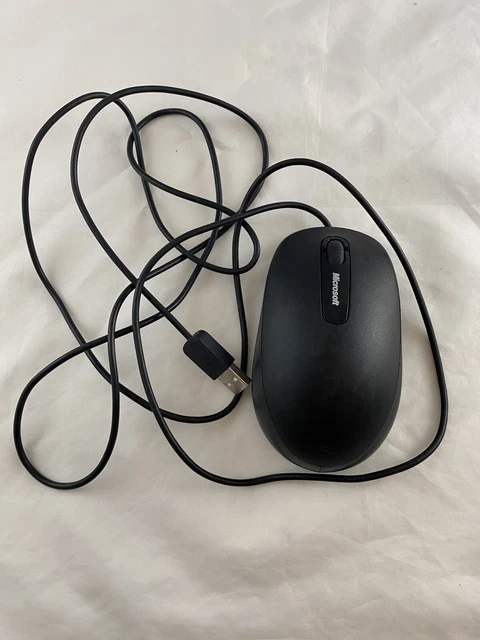 MICROSOFT COMFORT MOUSE 3000 Black Optical Mouse Model 1479 - TESTED ...