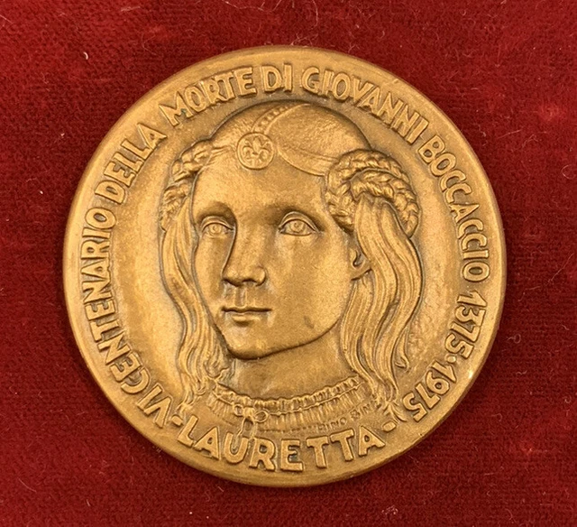 3091 - MEDAGLIA "VI° Centenario della morte di Giovanni Boccaccio" 1375 - 1975 EUR 20,00 ...
