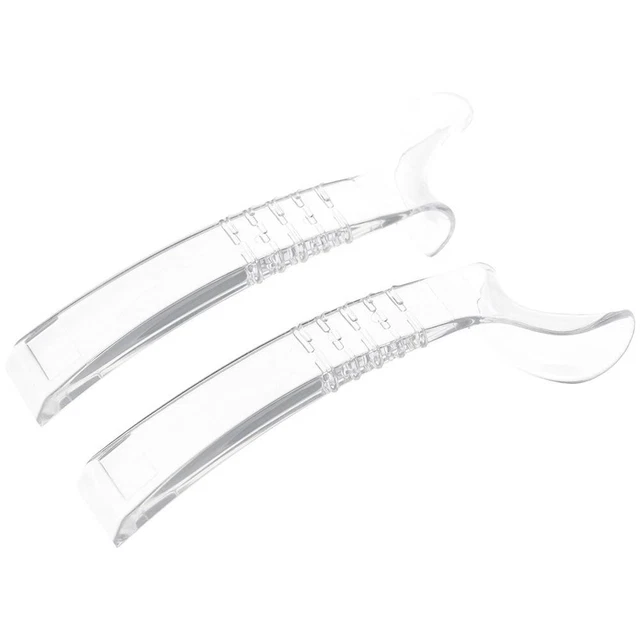 4 PCS PLASTIC Half-Lip Retractor Transparent Oral Care Tool Dental ...