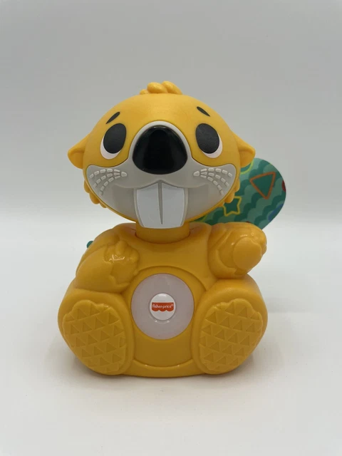 FISHER PRICE LINKIMALS Interactive Boppin Beaver Kids Learning Toy With ...