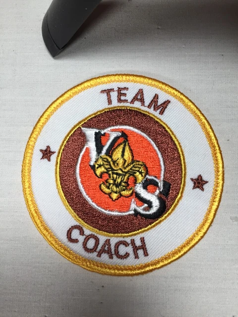 VARSITY SCOUT TEAM Coach Gauze plastic back BSA Position Patch $7.99 ...