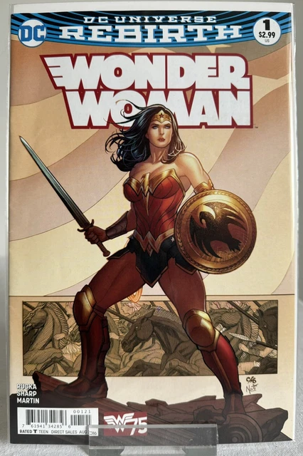 Wonder Woman 1 Cover B Variant August 2016 Dc Universe Rebirth £5 00