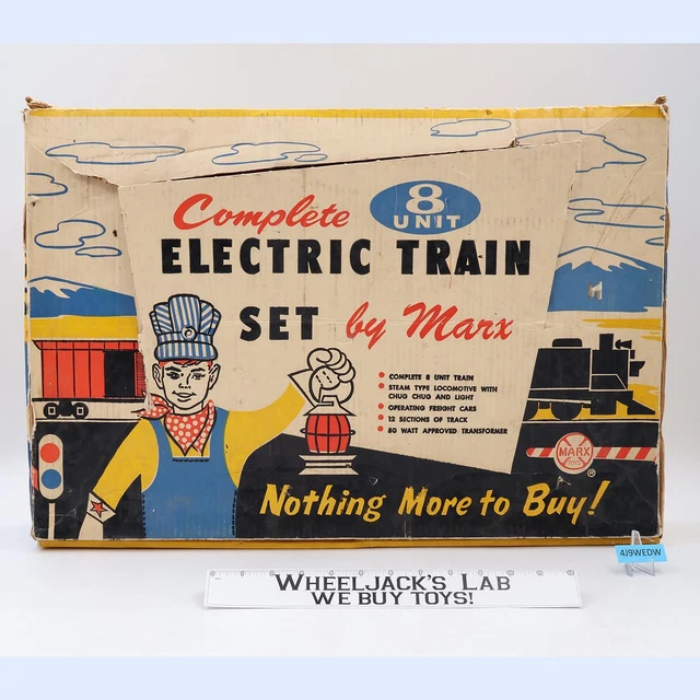 COMPLETE 8 UNIT Electrical Train Set 1950s-60s Louis Marx Vintage Toy ...