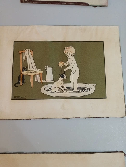 PLANCHES DESSINS LITOGRAFIA Escena ORIGINALE THOMAS BARWICK ancien XIX ...