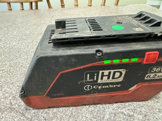 CEMBRE METABO CB3662L Li-Ion HD Technology Battery 36V 6.2 AH £94.32 ...