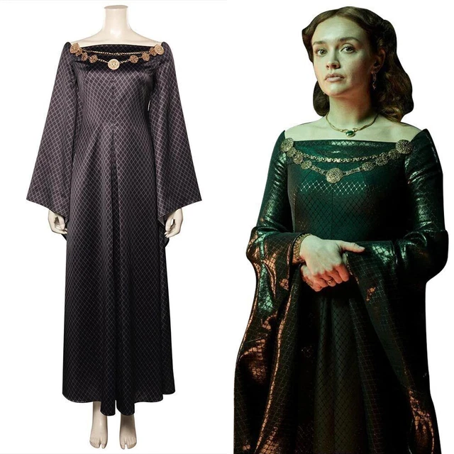 HOUSE OF THE Dragon Alicent Hightower Cosplay Costume Dress Halloween ...