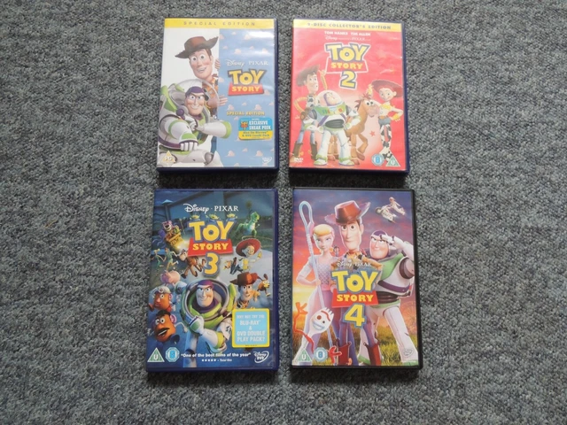 DISNEY; PIXAR; TOY Story 1, 2, 3 & 4 DVD Bundle £1.00 - PicClick UK