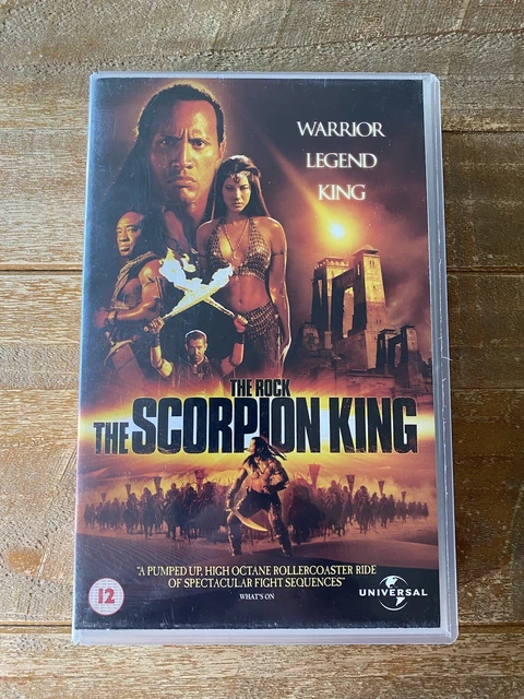 THE SCORPION KING Ex Rental Sample Big Box VHS Video The Rock £7.49 ...