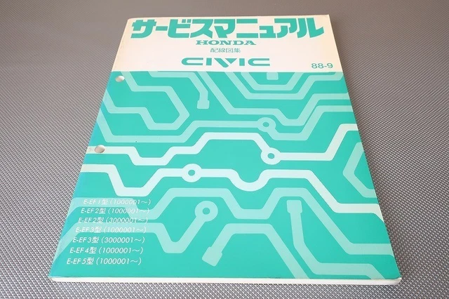 PROMPT DECISION! CIVIC/SERVICE Manual/Wiring Diagrams/EF1/EF2/EF3/EF4 ...
