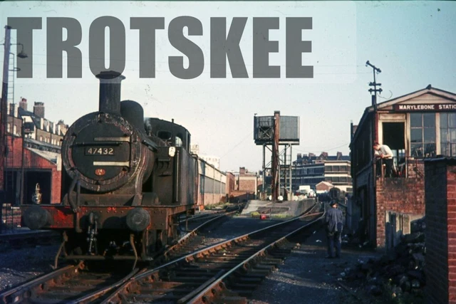 35MM SLIDE BR British Railways Steam Loco Class 3F 47432 Marylebone ...