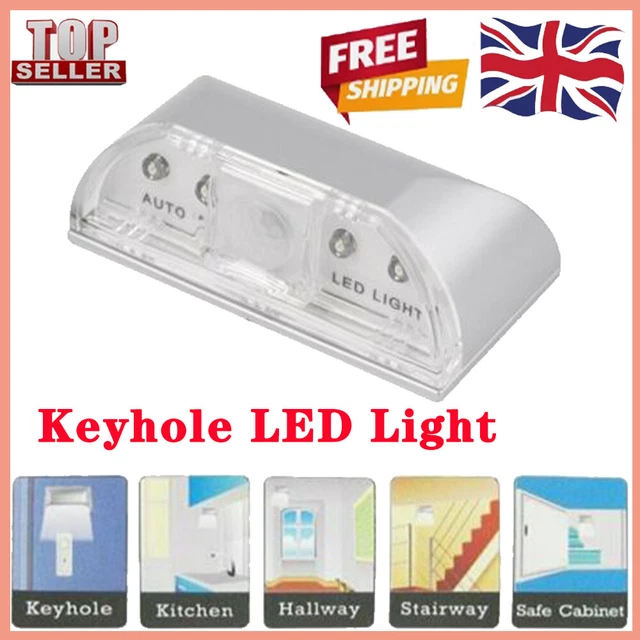 1 PACK KEYHOLE Light, Infrared IR Wireless Door Lock Lamp, Auto Sensor ...