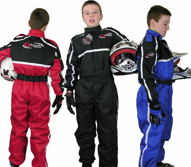 CHILDRENS KIDS RACE SUIT Overalls Karting Motocross Racing One Piece ...