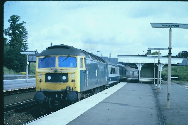 ORIGINAL ~35MM COL/SLIDE~BR Class 47 47507 Biggleswade 8/6/1977 ...