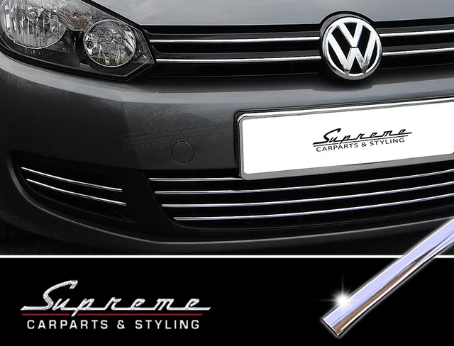 VW GOLF 6 VI 1K and variant 1KM chrome trim for radiator grille without ...