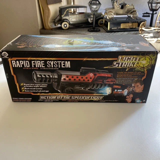 LIGHT STRIKE BLASTER Laser Gun Rapid Fire System Unused Open Box zav $6 ...