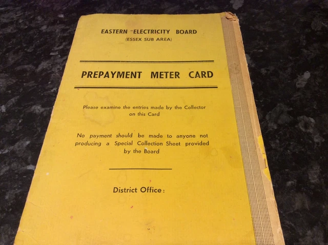 EASTERN ELECTRICITY METER Card From 1963 £3.32 - PicClick UK