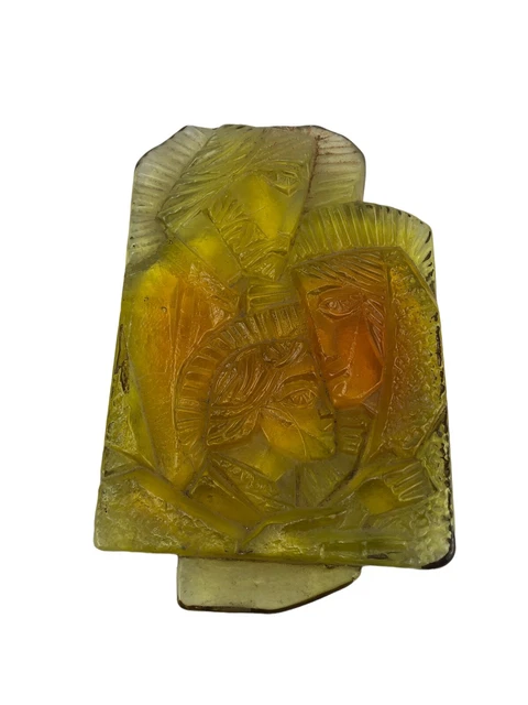 DON SHEPHERD &HOLY Family" Blenko Glass Plaque Slab No Base £330.68 ...