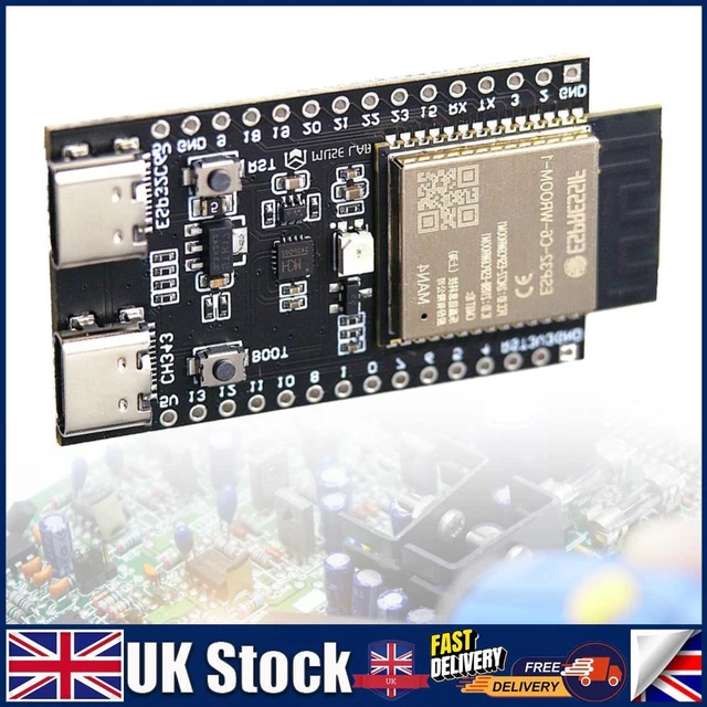 Esp32 C6 Minimum System Board Dual Type C Esp32 C6 Wroom 1 Core Board 512kb Sram £1109