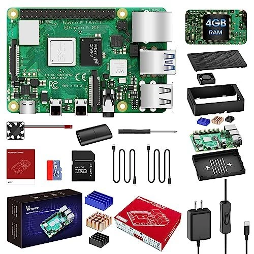 RASPBERRY PI 4 Model B 4GB Set RAM 4GB Base Starter Kit Raspberry Pi4 ...