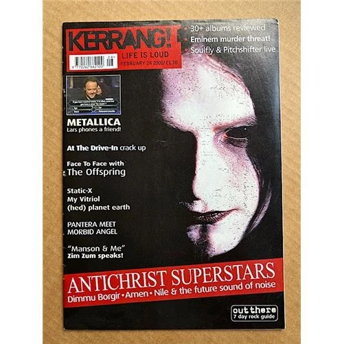 DIMMU BORGIR KERRANG No.841 Magazine February 24 2001 - Dimmu Borgir ...