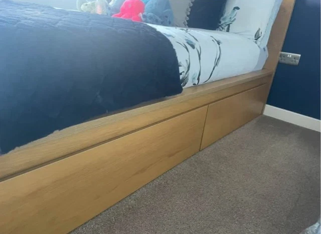 IKEA MALM DOUBLE Bed Frame £156.70 - PicClick UK