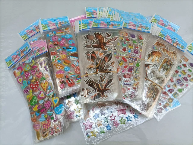 C RANDOM 1 sheet cartoon Stickers Teacher Rewards Children Crafts Kids ...