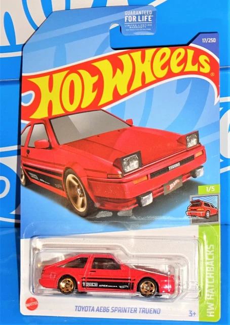 HOT WHEELS 2022 HW Hatchbacks #17 Toyota AE86 Sprinter Trueno Red w ...