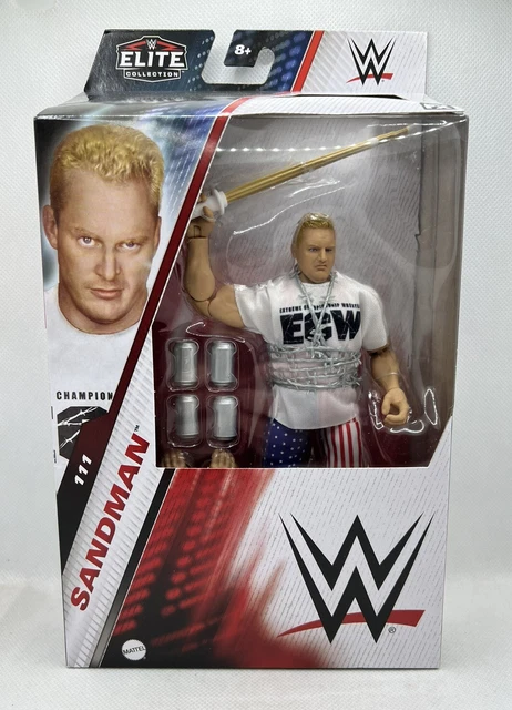 WWE SANDMAN ACTION Figure 111 Elite Collection CHASE USA American Flag ...