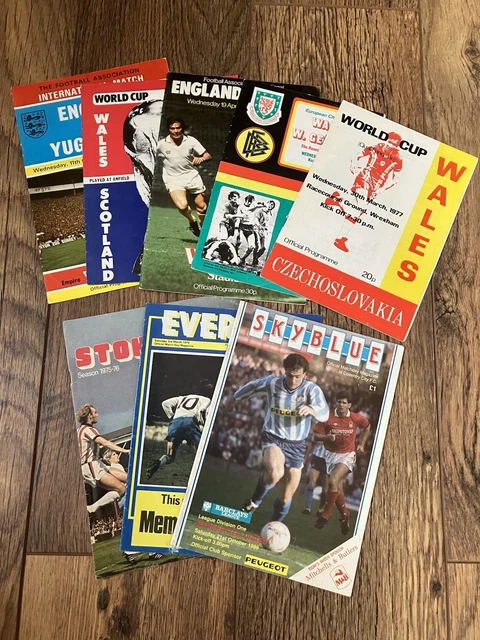 JOB LOT 1970S Football programmes - 3 English League 1 & 5 ...