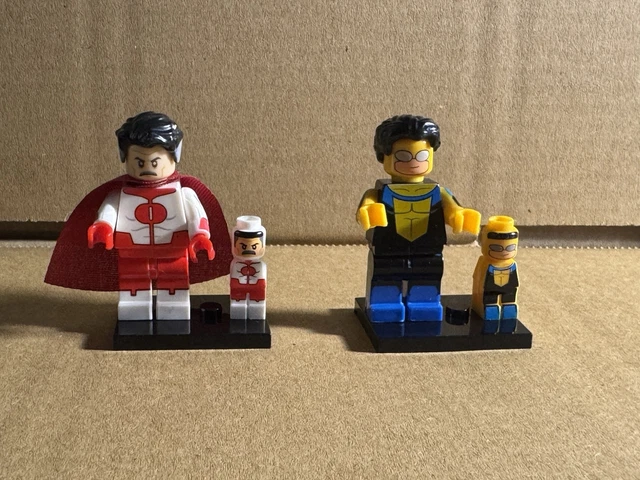 INVINCIBLE CUSTOM LEGO Compatible Mini Figures Omni Man And Invincible ...