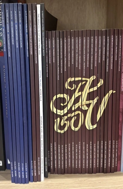 ALL ASTON VILLA Home Programmes From 2024/25 Season £130.70 - PicClick UK