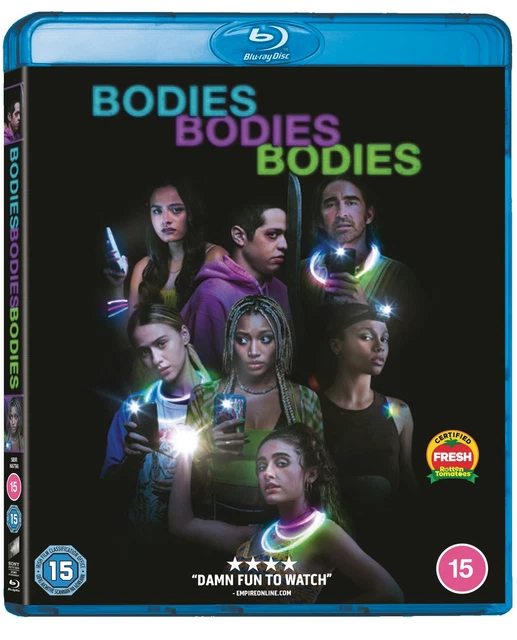 BODIES BODIES BODIES (Blu-ray) Lee Pace Amandla Stenberg Pete Davidson ...