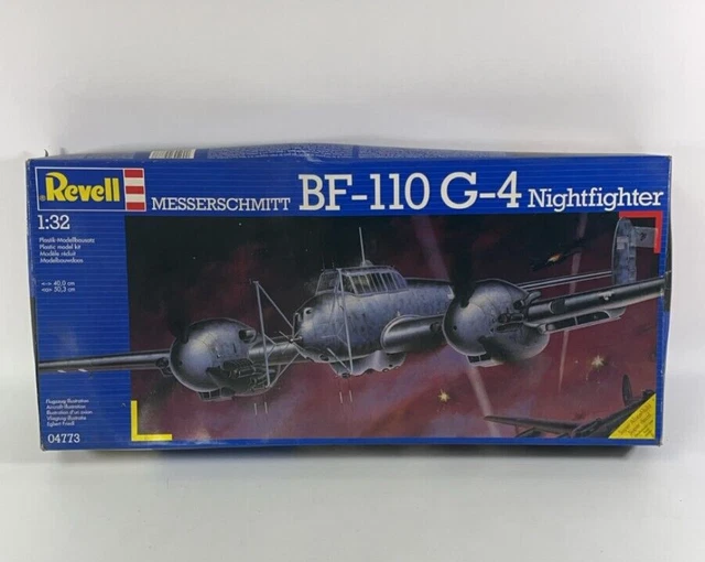 REVELL MESSERSCHMITT BF-110 G-4 Nightfighter 0473 1:32 Scale Model Kit ...