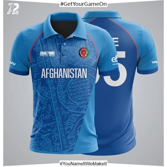AFGHANISTAN CRICKET JERSEY for icc champions trophy 2025 ODI shirt £29. ...