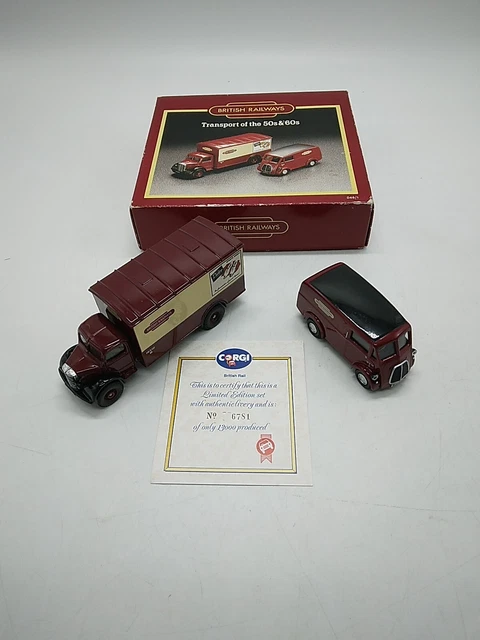 CORGI BRITISH RAIL Railways 50s 60s Bedford 'O' and Morris 'J' Vans D46 ...