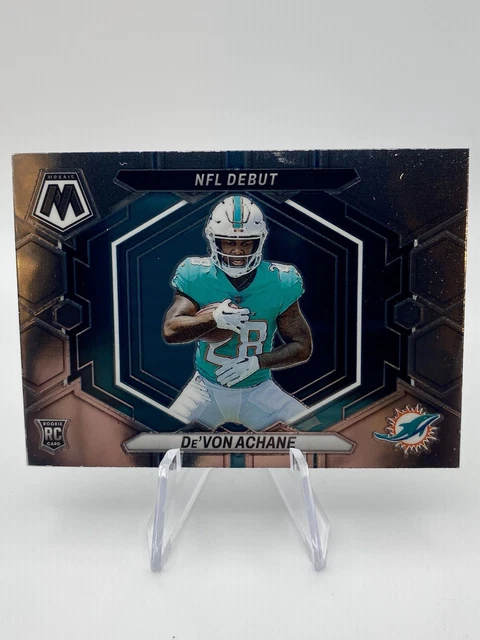 DEVON ACHANE 2023 Panini Mosaic Rc NFL Debut Nd-8 Miami Dolphins Rookie ...