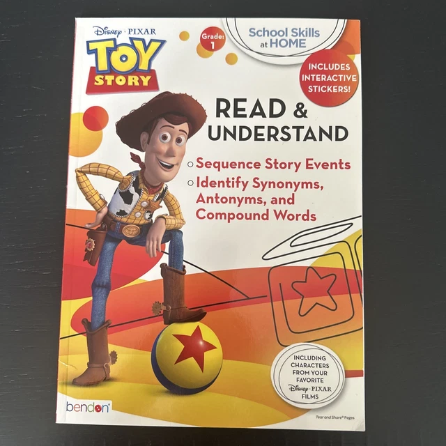 DISNEY TOY STORY Read and Understand Learning Workbook Grade 1 School ...