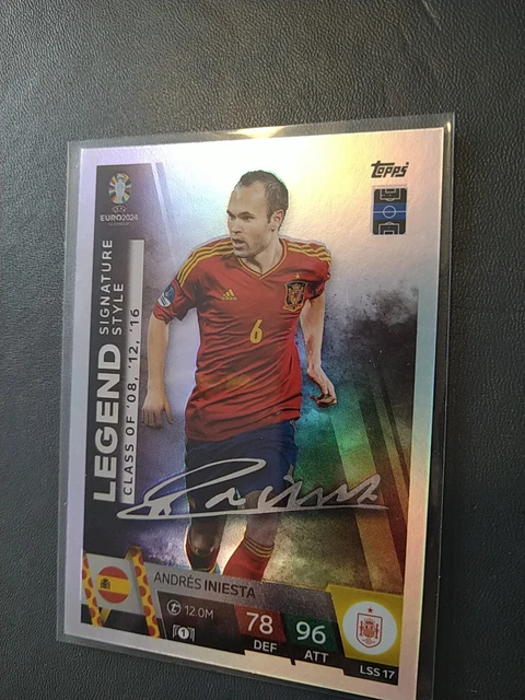 MATCH ATTAX EURO 2024 Andres Iniesta Legend Signature Series LSS17 £0. ...