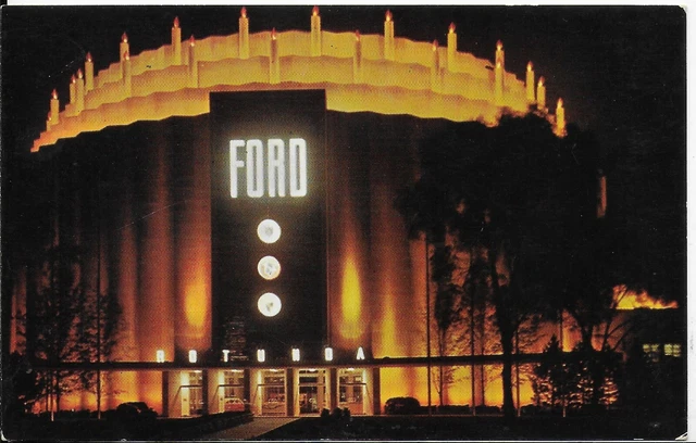 GENUINE RARE VINTAGE Postcard,The Ford Rotunda,Dearborn,Detroit ...
