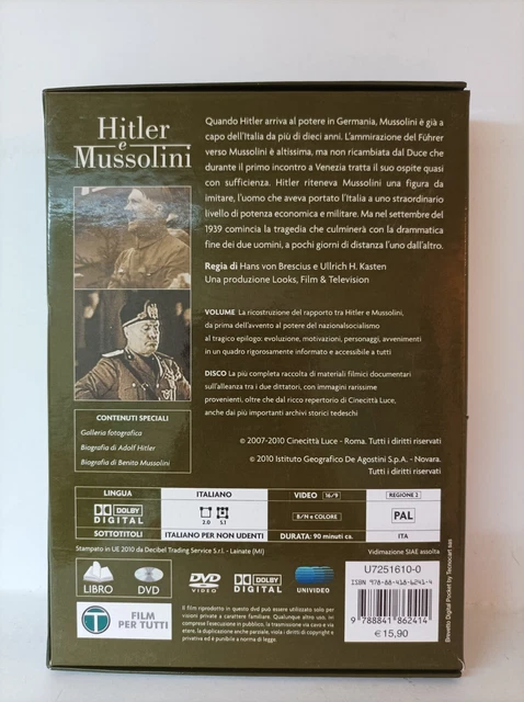 HITLER E MUSSOLINI l'amicizia fatale Cinecittà Luce DVD EUR 7,90 ...