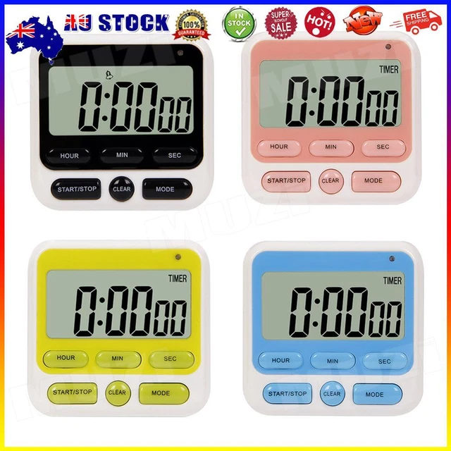 COOKING COUNTDOWN TIMER Digital Sleep Stopwatch Alarm Reminder Clock ...