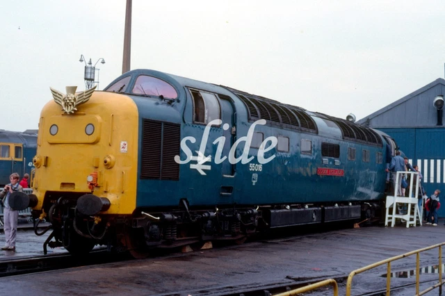 BRITISH RAILWAYS DELTIC Diesel Locomotive 55016 Doncaster Or Slide+Copy ...