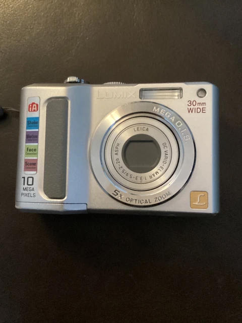 PANASONIC LUMIX DMC LZ10 SILVER 10MP DIGITAL Camera LEICA LENS ...