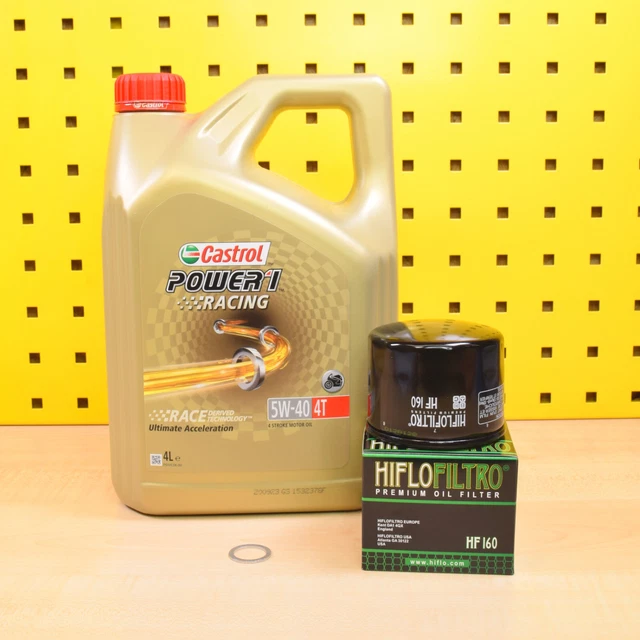 BMW S1000RR R XR M1000RR Service Huile Filtre à Castrol Power1 Course 5w40 EUR 88,96 - PicClick FR